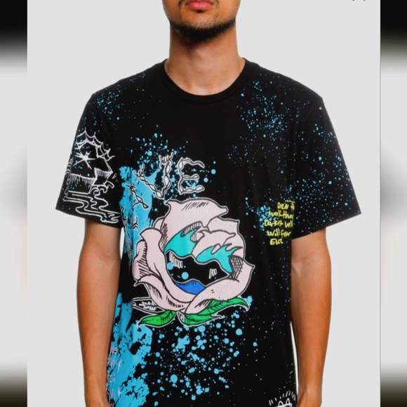 Pink Dolphin | Shirts | Pink Dolphin The Drip Drip Tee In Black Xxl ...